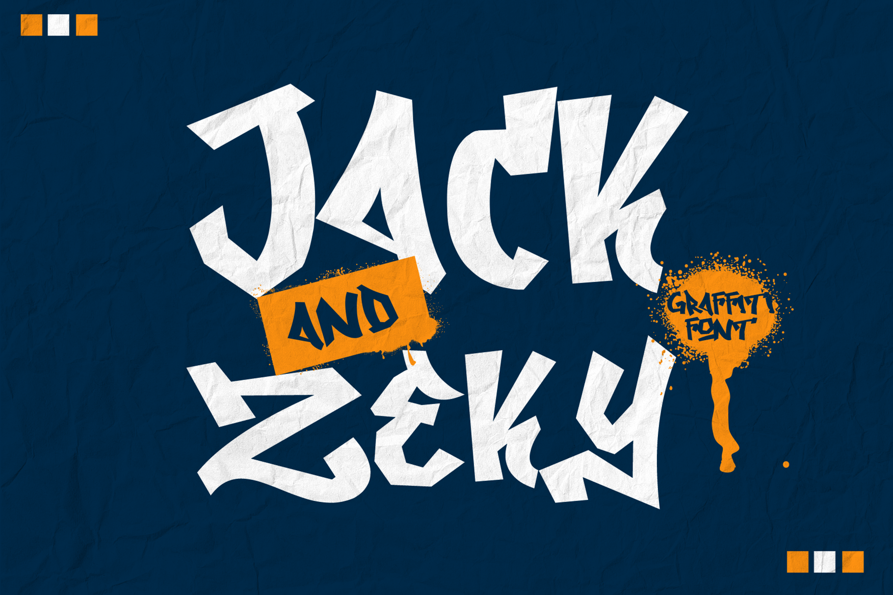 Jack And Zeky - Minimalist Graffiti Font, Fonts | GraphicRiver